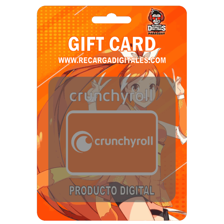 Crunchyroll Fan (30 dias) - Gift Card | Recargas Digitales
